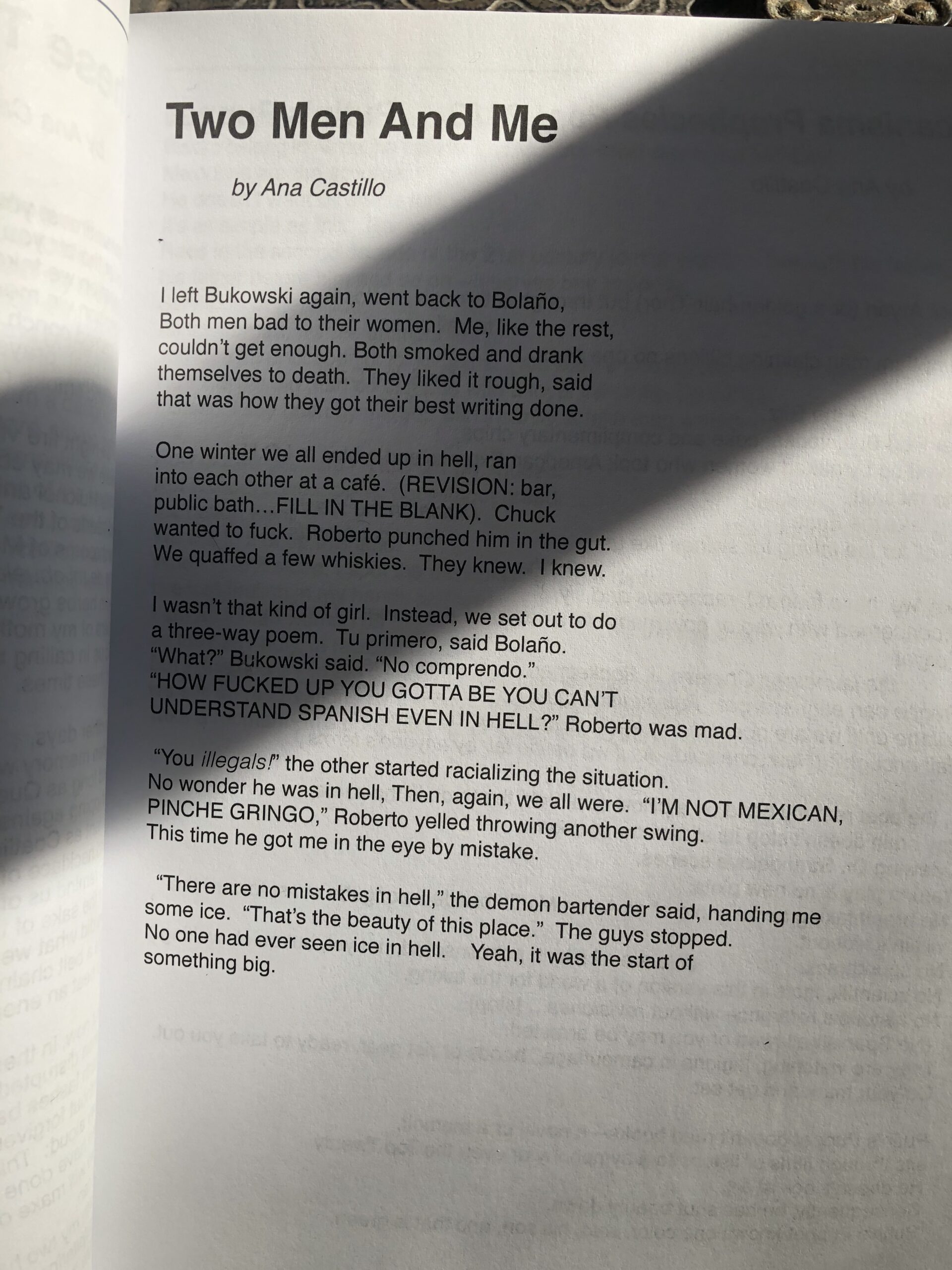 Two Men and Me – Ana Castillo